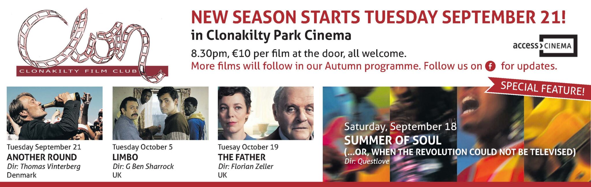 Clon Film Club returns for autumn with a soulful programme - West Cork ...