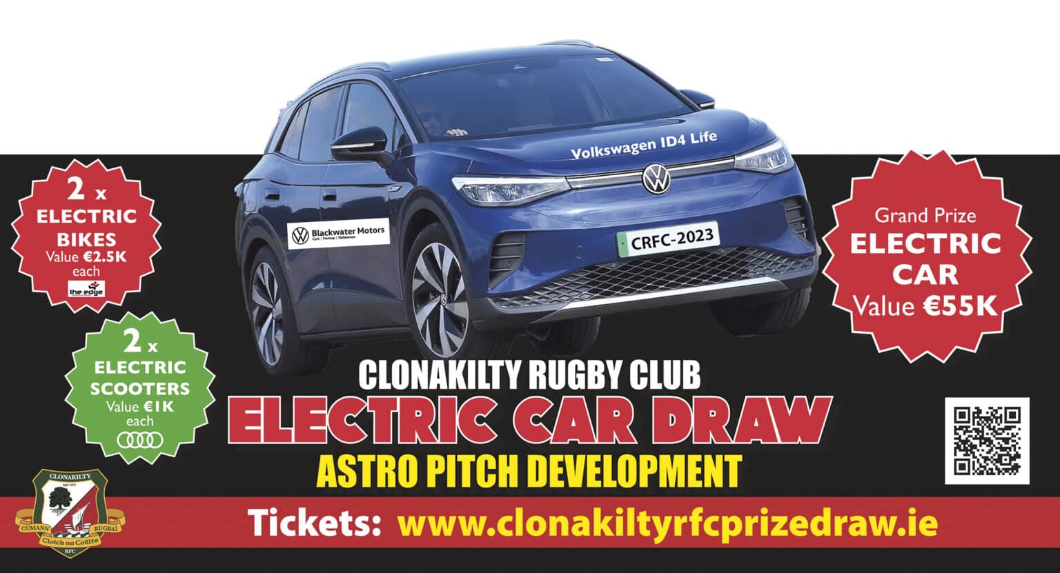 Clonakilty RFC kicks off fundraising Electric Car Draw - West Cork People